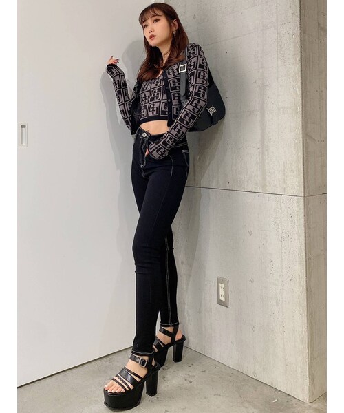 GYDA（ジェイダ）の「GG TILE PATTERN ニットカーディガン（トップス）」 - WEAR