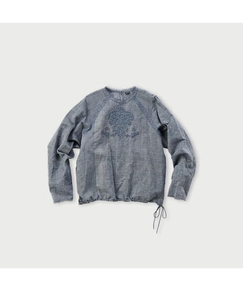 45R（フォーティファイブアール）の「藍ダンガリーインドカディdeTシャツ（）」 - WEAR