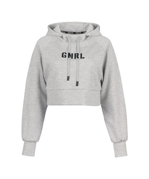 general idea（ジェネラルアイデア）の「[23SS] WOMAN GNRL 크롭 후드 티셔츠 [MELANGE GREY] / SBC1L01041（）」 - WEAR