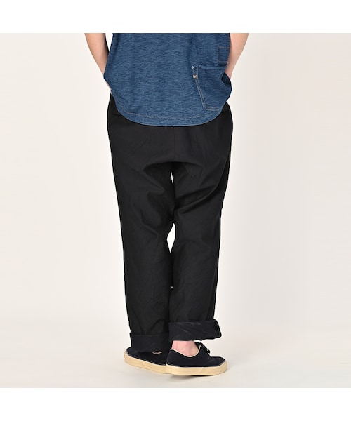 45R（フォーティファイブアール）の「おこめサテンの908チーゴパンツ（インディゴ 濃）（）」 - WEAR