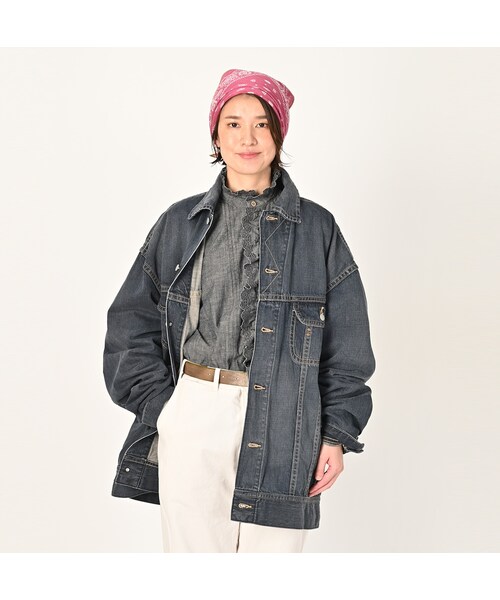45R（フォーティファイブアール）の「ライ麦デニムの908Gジャン 9.8サイズ（影色納戸 重）（）」 - WEAR