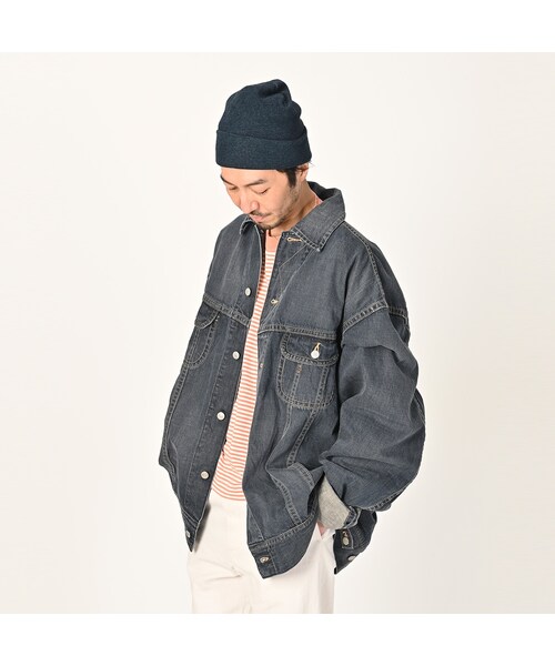 45R（フォーティファイブアール）の「ライ麦デニムの908Gジャン 9.8サイズ（影色納戸 重）（）」 - WEAR