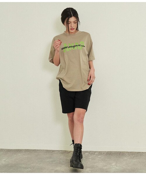 ANAP（アナップ）の「配色ANAPロゴビッグTシャツ（）」 - WEAR