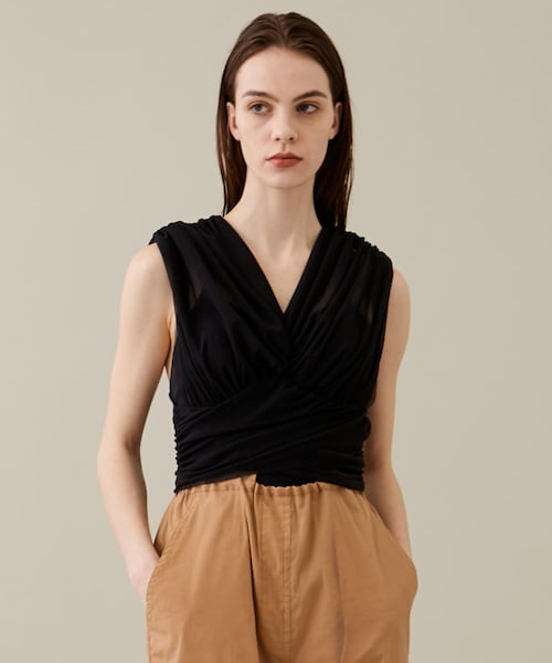 FETICO（フェティコ）の「GATHERED SHEER TOP（シャツ/ブラウス）」 - WEAR