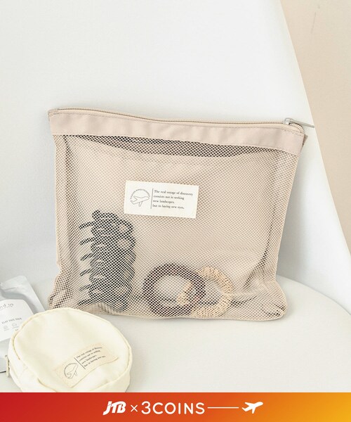 3coins（3coins）の「【JTB】ダブルポーチ：Mサイズ（ポーチ）」 - WEAR