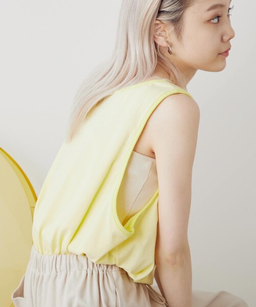 Kastane（カスタネ）の「【WHIMSIC】PLAIN COLOR TANK TOP（タンクトップ）」 - WEAR