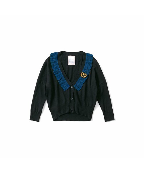 haco!（ハコ）の「co&tion×haco. ROTARI PARKER プレッツェルブローチ付きボレロカーディガン（カーディガン/ボレロ）」 - WEAR