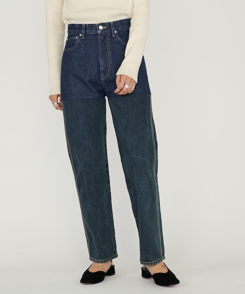 SHENERY（シーナリー）の「【ainode】naoshimaツートーンパンツ（デニムパンツ）」 - WEAR