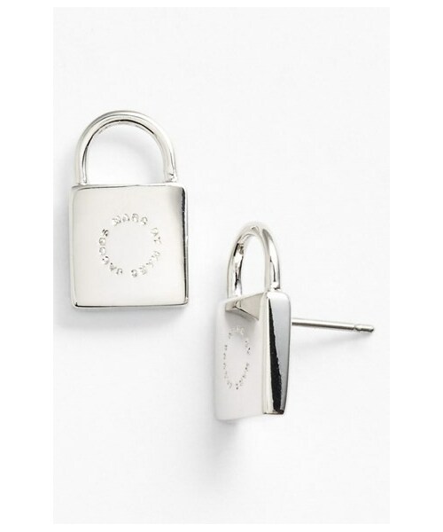 Marc by Marc Jacobs（マークバイマークジェイコブス）の「MARC BY MARC JACOBS 'Lock-In' Padlock Stud Earrings（ピアス（両耳用 ...