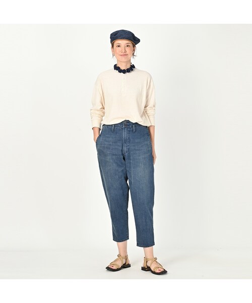 45R（フォーティファイブアール）の「再び6.5藍デニムイージージョッパン（加工）（）」 - WEAR