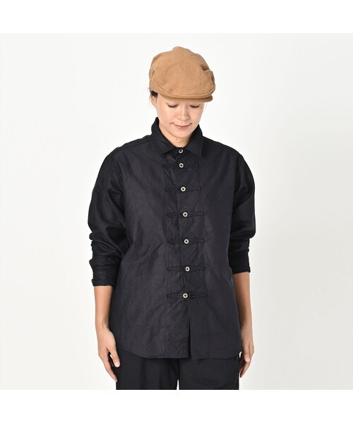 45R（フォーティファイブアール）の「スーピマオックスの908 8ノットシャツ（インディゴ）（）」 - WEAR