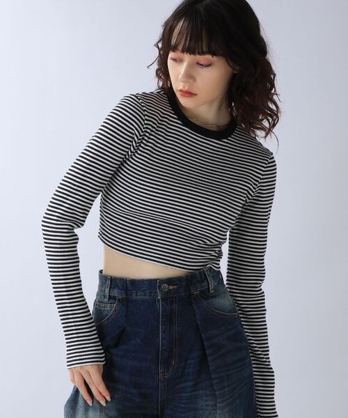 JEANASIS（ジーナシス）の「リブクロップドTEE LS（）」 - WEAR