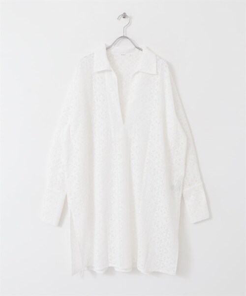 KBF（ケイビーエフ）の「V字領緣蕾絲洋裝（）」 - WEAR