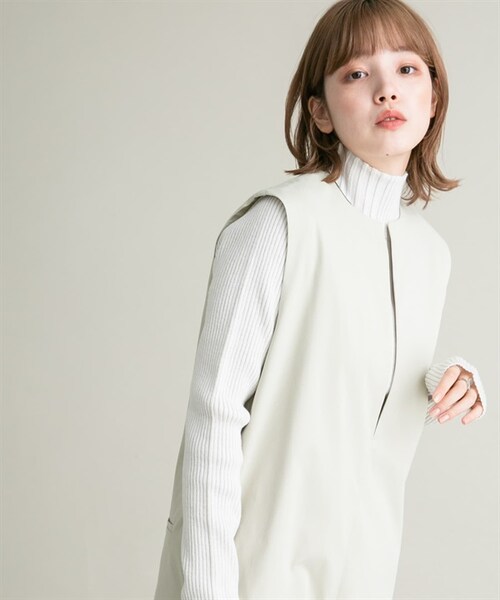 KBF（ケイビーエフ）の「illi 不規則羅紋高領針織衫（その他）」 - WEAR