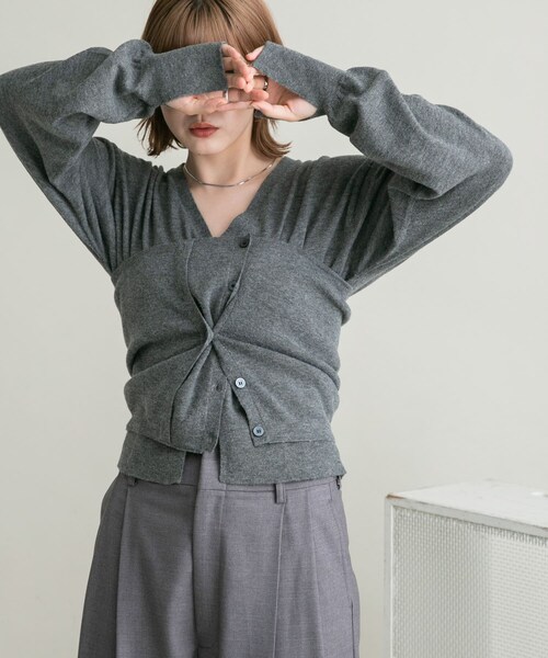 KBF（ケイビーエフ）の「マルチビスチェSETカーディガン（）」 - WEAR