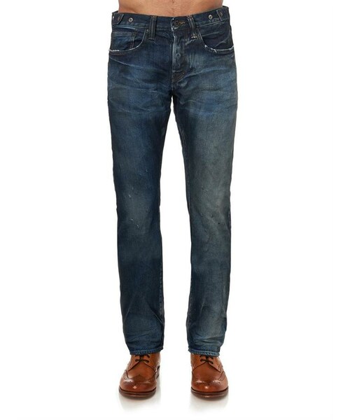 PRPS（ピーアールピーエス）の「Prps Noir Noir Demon tapered-leg jeans（デニムパンツ）」 - WEAR