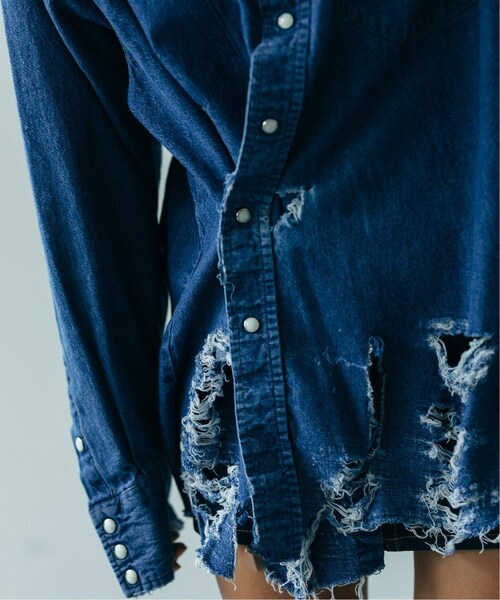 Bonum（ボナム）の「カシュクールクラッシュウエスタンシャツ（）」 - WEAR