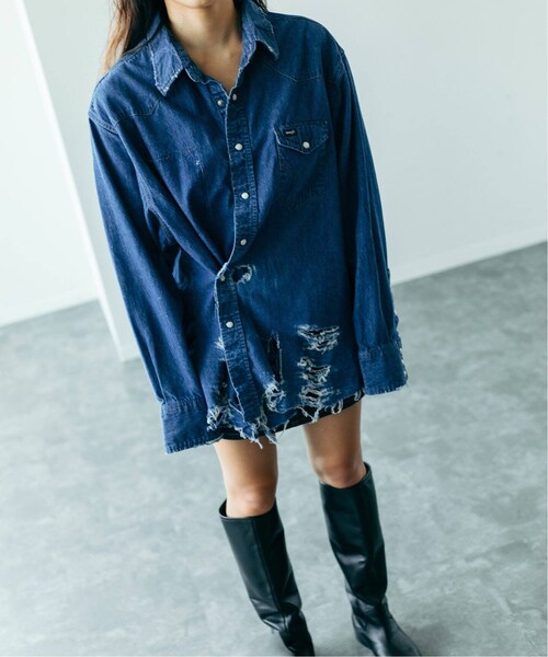 Bonum（ボナム）の「カシュクールクラッシュウエスタンシャツ（）」 - WEAR