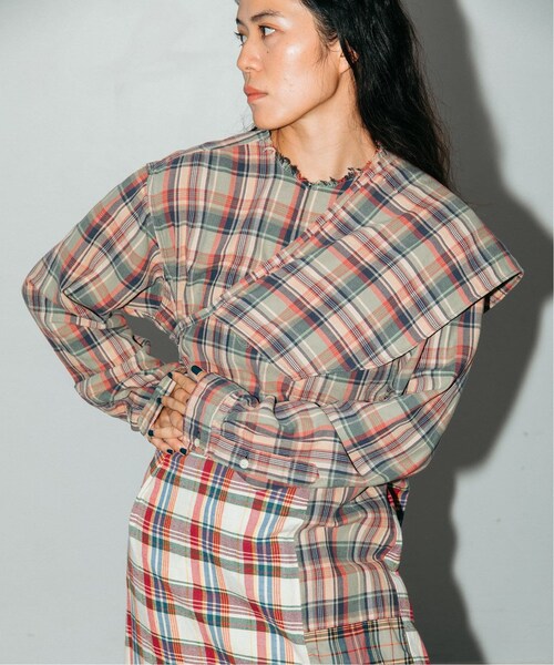 Bonum（ボナム）の「パネルネルシャツオーバーワンピース（）」 - WEAR