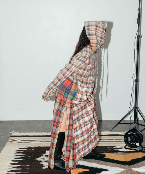 Bonum（ボナム）の「パネルネルシャツオーバーワンピース（）」 - WEAR