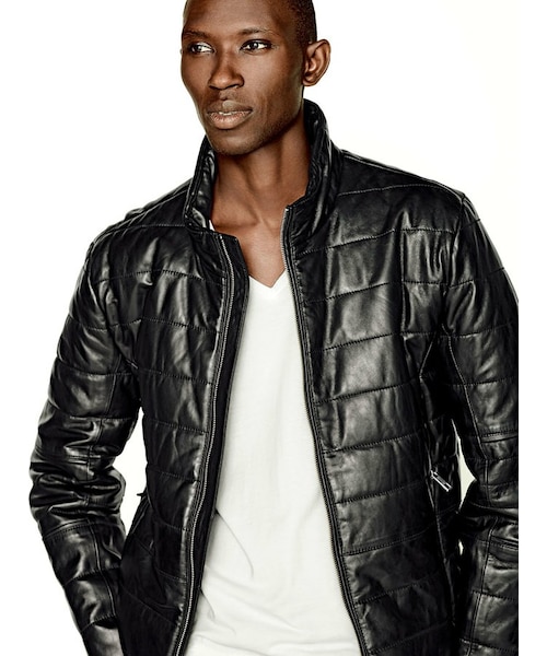 Andrew Marc New York（-）の「Andrew Marc Quilted Leather Jacket, Black ...