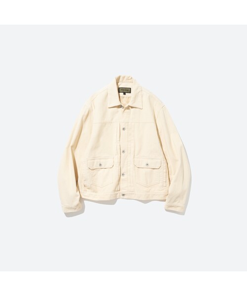 UNIFORM BRIDGE（ユニフォームブリッジ）の「TYPE 2 CORDUROY TRUCKER JACKET - CREAM ...