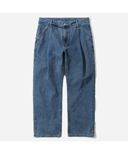 UNIFORM BRIDGE（ユニフォームブリッジ）の「WIDE ONE TUCK DENIM PANTS - INDIGO WASHED ...