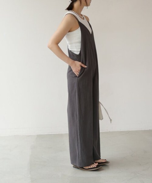 frames RAY CASSIN（フレームスレイカズン）の「WEB限定 コットンリネンオールインワン（）」 - WEAR