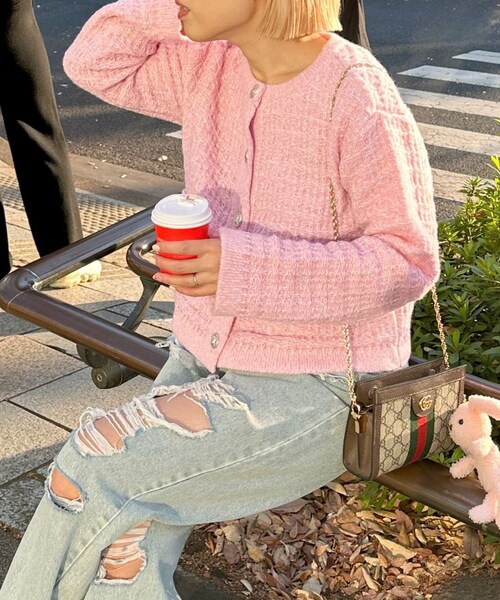 w closet（ダブルクローゼット）の「【Alley】キレイめJK風カーディガン（）」 - WEAR