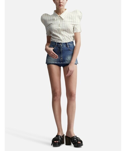 pushBUTTONの「Micro Denim Mini Skort（）」 - WEAR