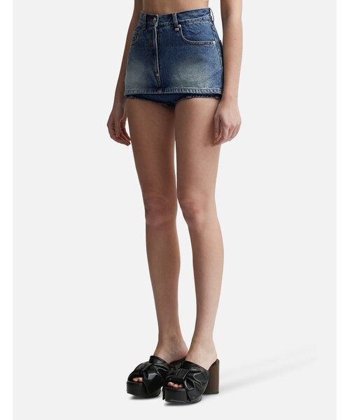 pushBUTTONの「Micro Denim Mini Skort（）」 - WEAR