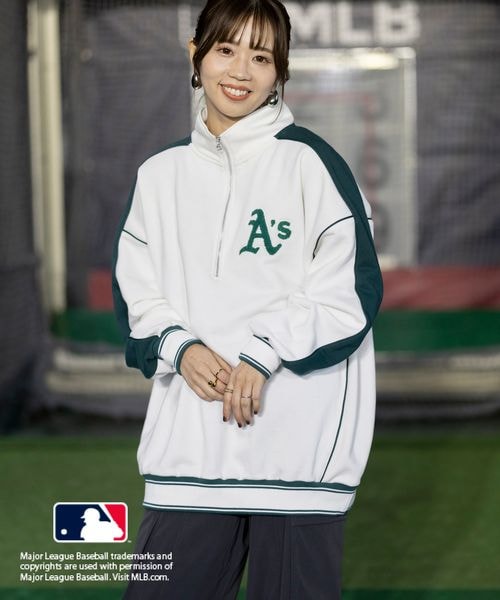 LEPSIM（レプシィム）の「MLB ハーフジップ配色プルオーバー（）」 - WEAR