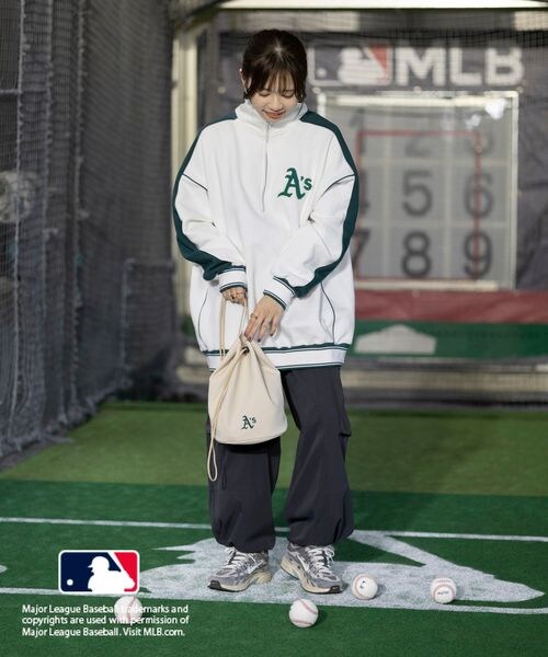 LEPSIM（レプシィム）の「MLB ハーフジップ配色プルオーバー（）」 - WEAR