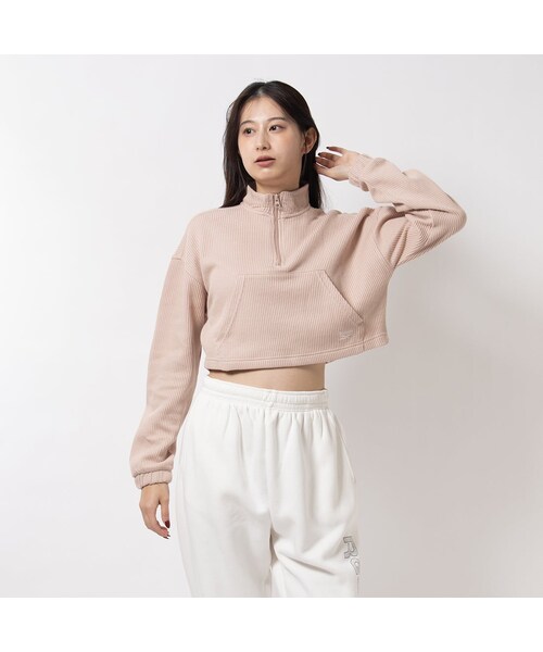 Reebok（リーボック）の「クラシック ワッフル カバーアップ / CL WDE WAFFLE COVERUP （ベージュピンク ...