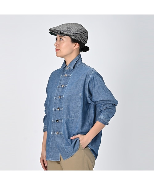 45R（フォーティファイブアール）の「ダンガリーデニムの908 8ノットシャツ（インディゴ 重）（）」 - WEAR