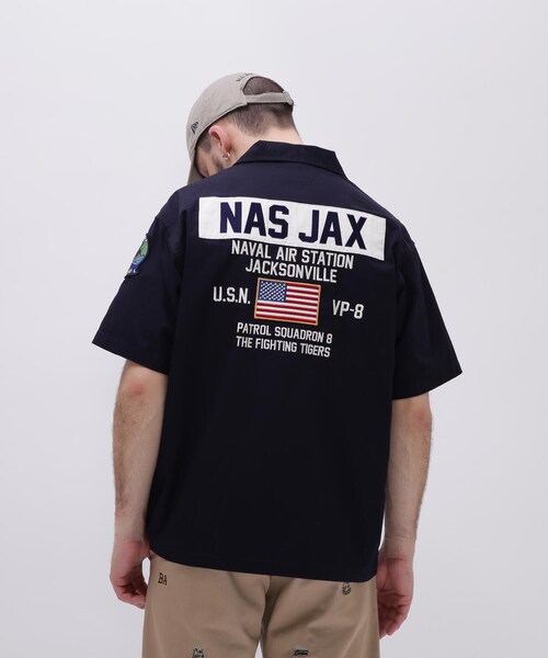 AVIREX（アヴィレックス）の「【先行予約 4月上旬-4月中旬入荷予定】COOLMAX NAS JAX SHORTSLEEVE SHIRT ...