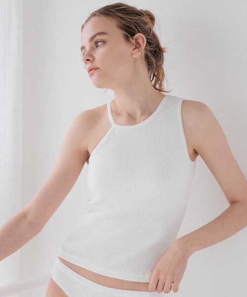 BAYFLOW（ベイフロー）の「≪予約≫カップ付きアシメアメスリ／NEW BASIC 24SS（）」 - WEAR