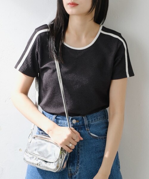 Kastane（カスタネ）の「【前後2way】ラインTEE（Tシャツ/カットソー）」 - WEAR