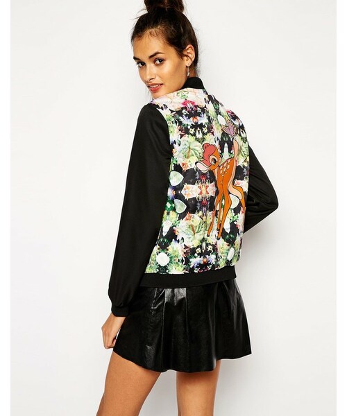 Eleven Paris（イレブンパリ）の「Eleven Paris Bomber Jacket with Bambi Print（トップス ...