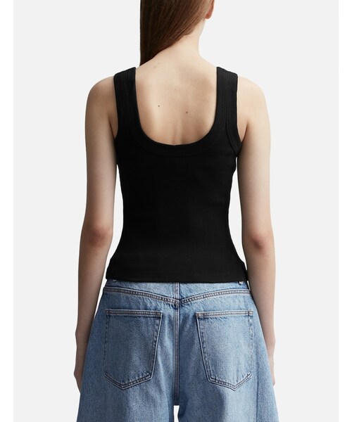 T BY ALEXANDER WANG（ティーバイ アレキサンダーワン）の「Embossed Logo Tank Top（）」 - WEAR