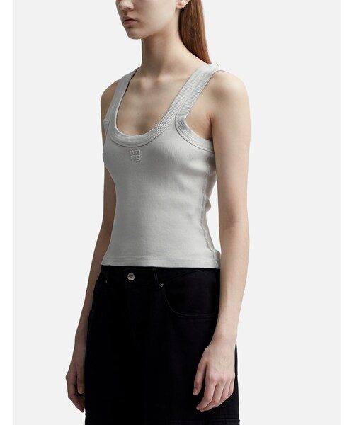T BY ALEXANDER WANG（ティーバイ アレキサンダーワン）の「Embossed Logo Tank Top（）」 - WEAR