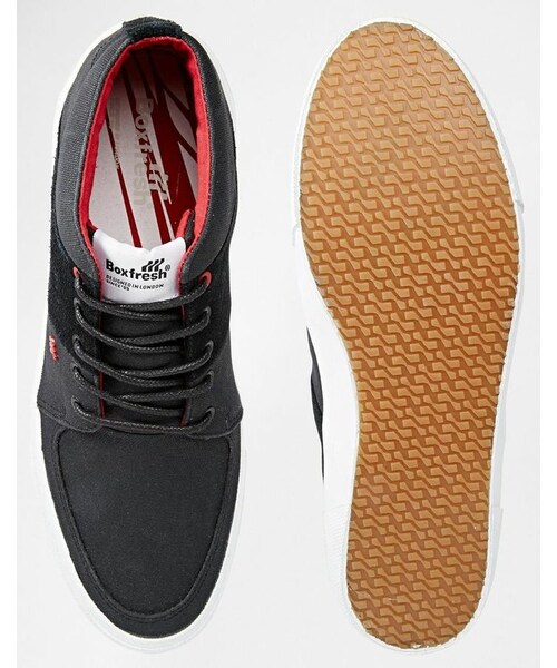 BOXFRESH（ボックスフレッシュ）の「Boxfresh Amhurst Canvas Mid Trainers（スニーカー）」 - WEAR