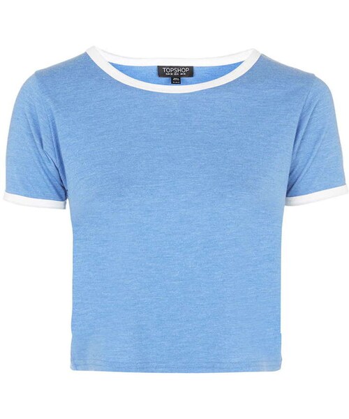 TOPSHOP（トップショップ）の「Contrast trim tee（Tシャツ/カットソー）」 - WEAR