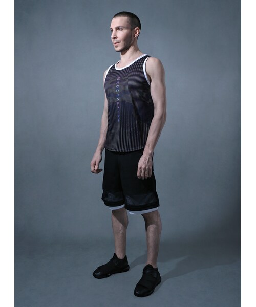 Acrosphere（アクロスファー）の「Kinetic layered mesh shorts（カーゴパンツ）」 - WEAR
