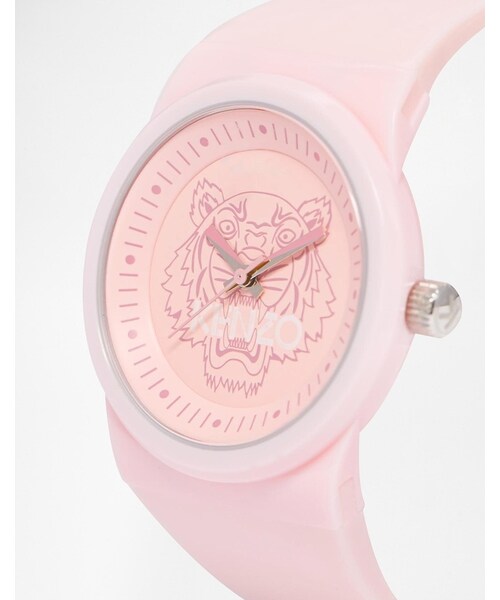 Kenzo（ケンゾー）の「Kenzo Pink Tiger Head Watch（アナログ腕時計）」 - WEAR