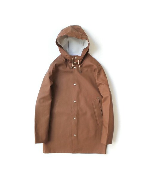 STUTTERHEIM（ストゥッテルハイム）の「STUTTERHEIM Stockholm Raincoat -BROWN-（Tシャツ ...